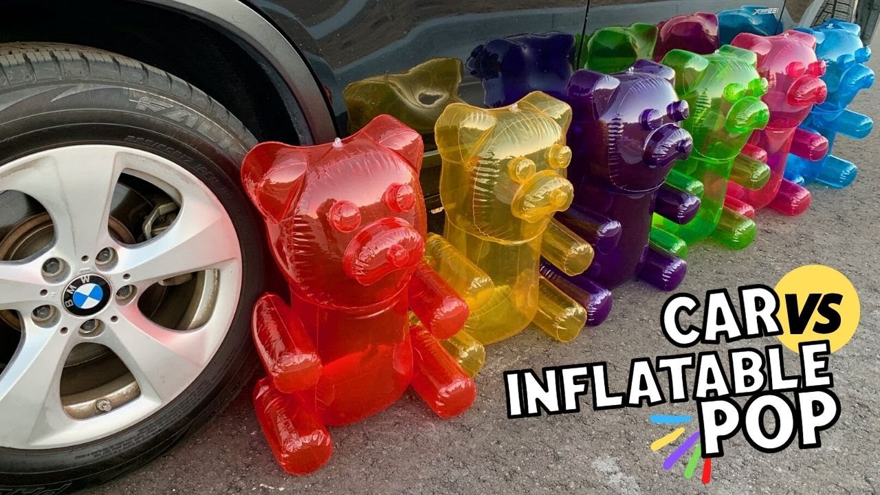 ASMR Crushing Crunchy and Soft Things with Car / Car Crushing Gummy ...