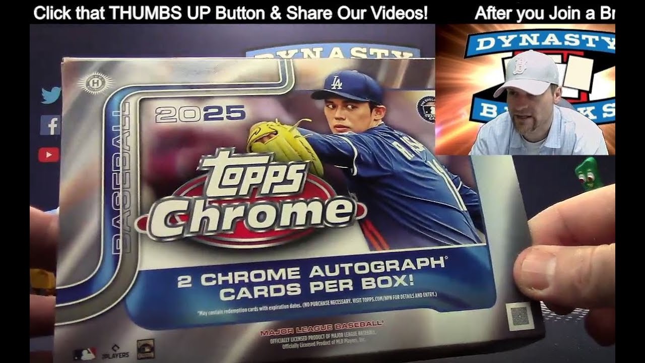 FROZEN-FRACTOR 🧊 2025 Topps Chrome Hobby Delight Baseball 6 Box #7 ...