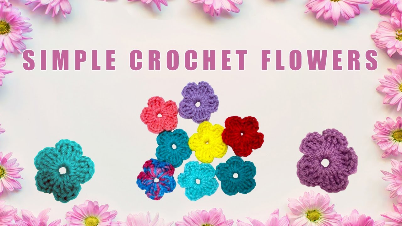 Crochet Flowers (Fast Crochet Project) For Beginners - YouTube
