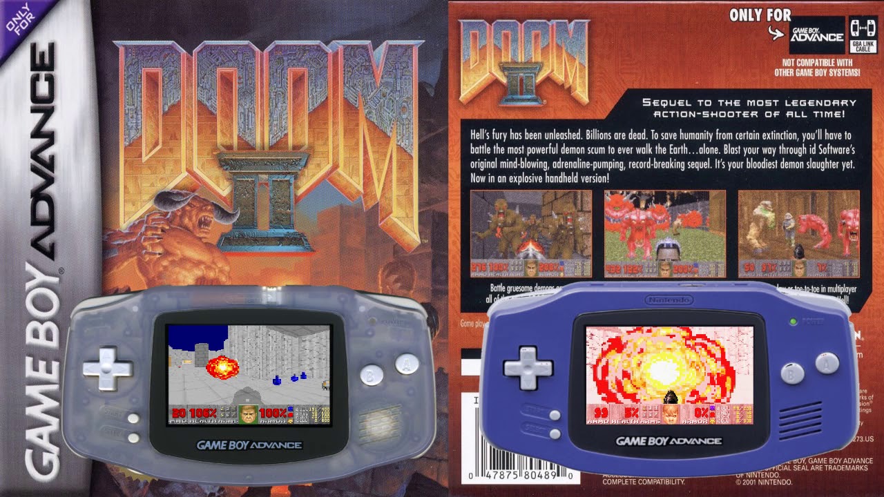 Doom II - GBA - Netplay Deathmatch (parsec) - YouTube