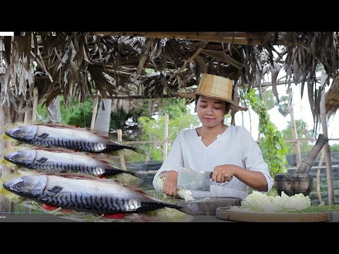 Beautiful Girl Cooking Fish In River | How To Cook Fish So Delicious | Countryside Food