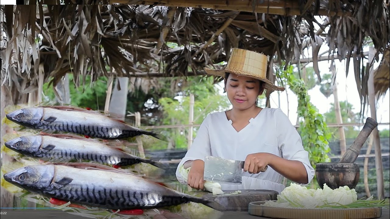 Beautiful Girl Cooking Fish In River | How To Cook Fish So Delicious ...