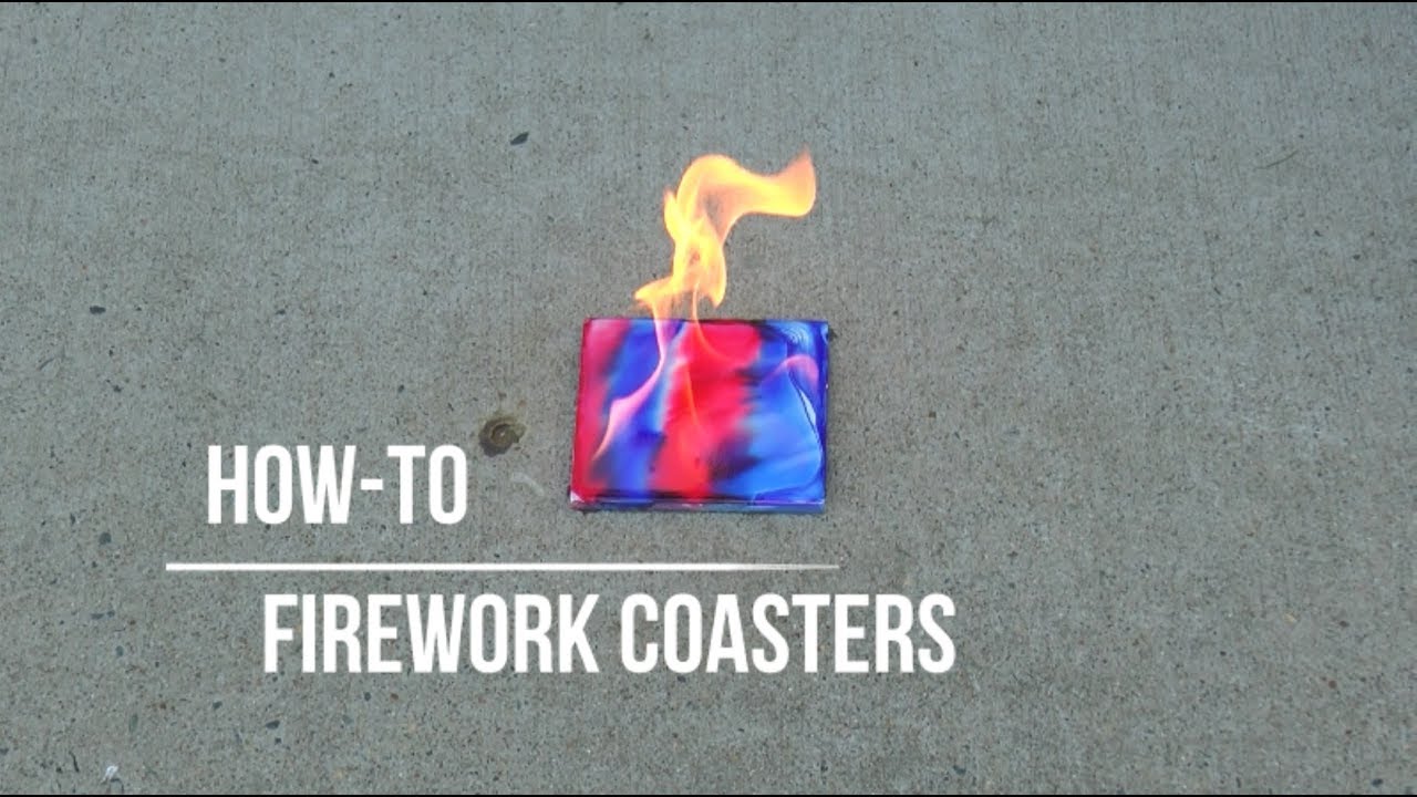 How-to: Firework Coasters - YouTube