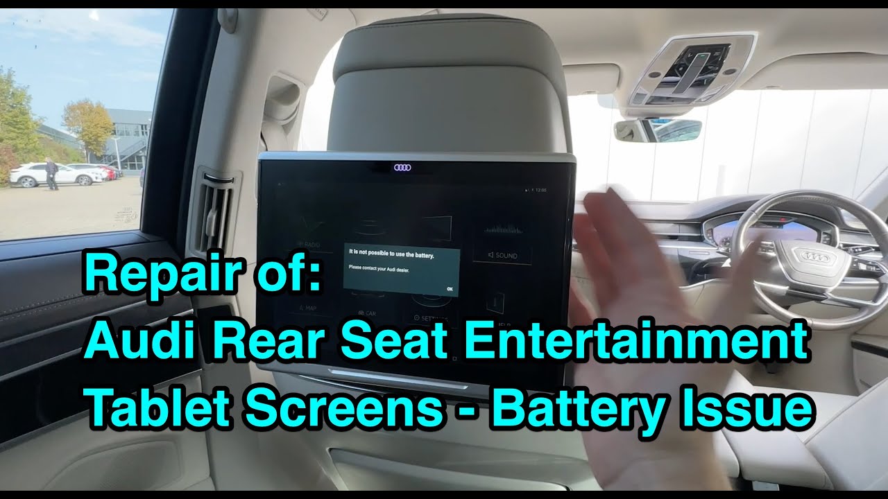 Audi MMI Rear Tablet Screens - Battery Repair - YouTube