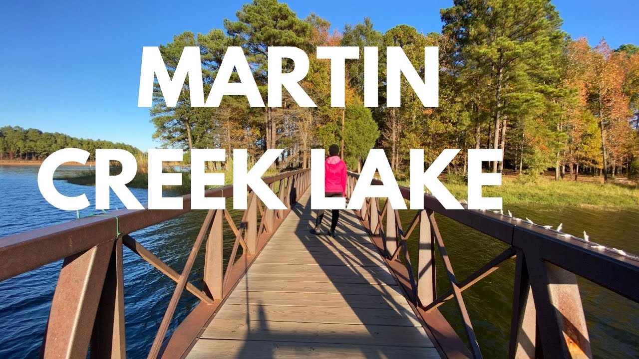 Checking out an island at Martin Creek Lake State Park - YouTube