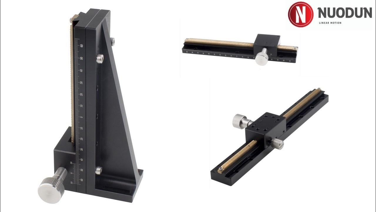 Long Travel Manual Linear Slides -XZ Axis Rack and Pinion Translation ...