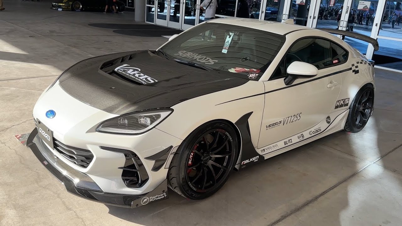 Custom 2022 Subaru BRZ with Rays wheels - YouTube