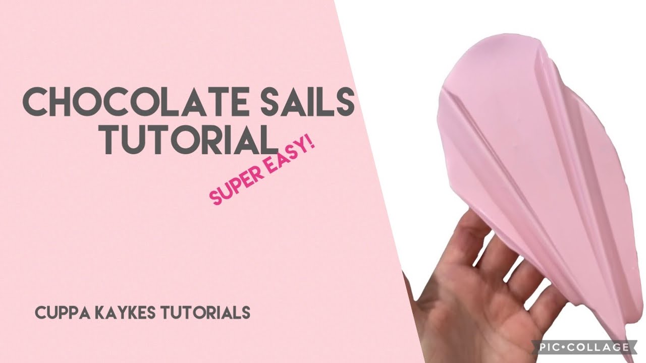 CAKE TUTORIAL || Making Chocolate Sail Decorations || Super easy! - YouTube