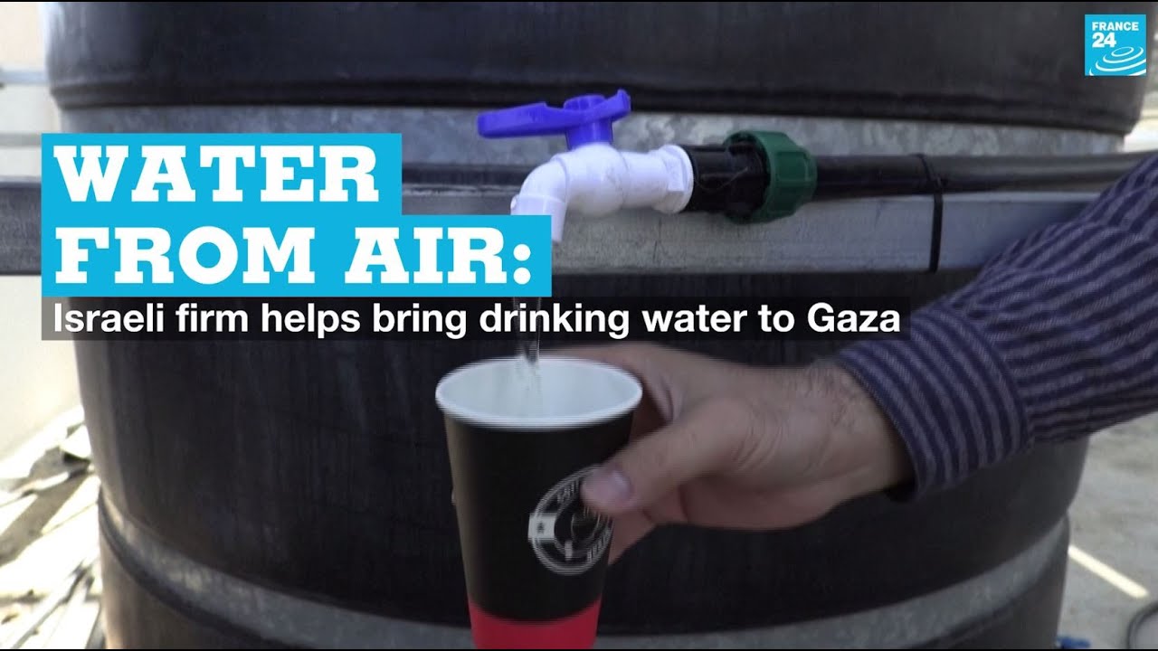 Water from air: Israeli firm helps bring drinking water to Gaza - YouTube
