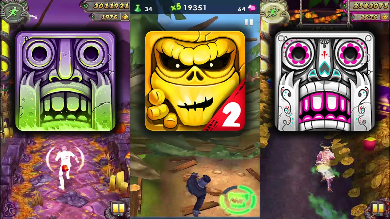 Temple Run 2 Spooky Summit Vs Zombie Run 2 Monster Runner Game Vs ...