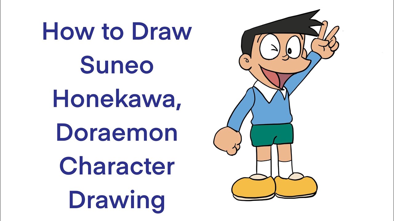 How to Draw || Doraemon || Suneo Honekawa || Dora cake || Character ...