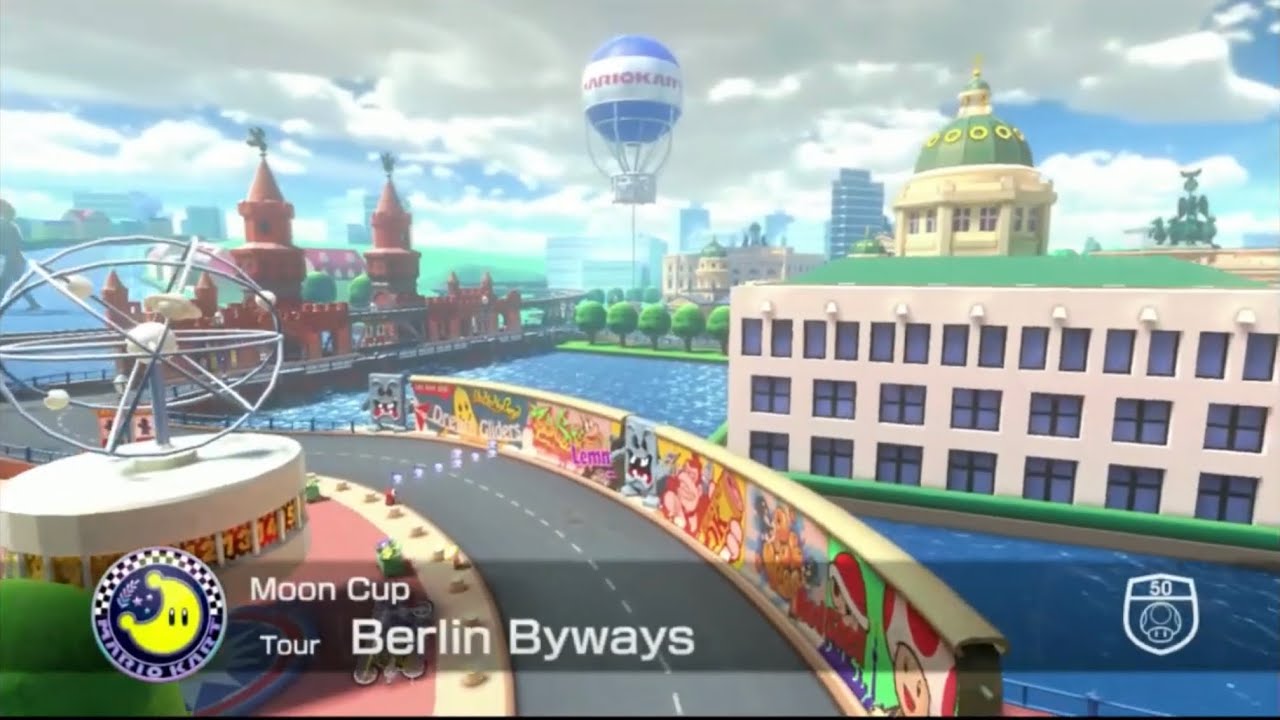 Mario Kart 8 Deluxe - Berlin Byways 50cc - YouTube