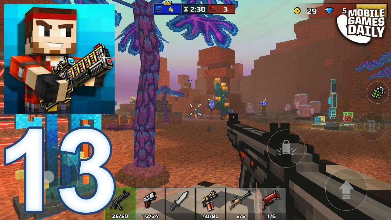 PIXEL GUN 3D - ALIEN PLANET DEATH MATCH - Gameplay Part 13 (iOS Android ...
