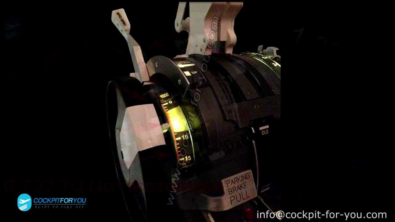 Boeing 737 Throttle Quadrant TQ Homecockpit - YouTube