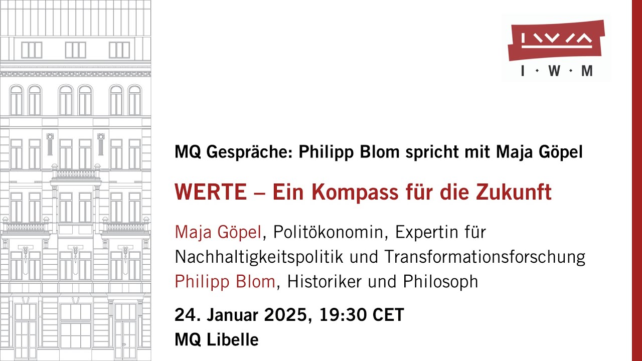 MAJA GÖPEL, PHILIPP BLOM: WERTE – Ein Kompass für die Zukunft - YouTube