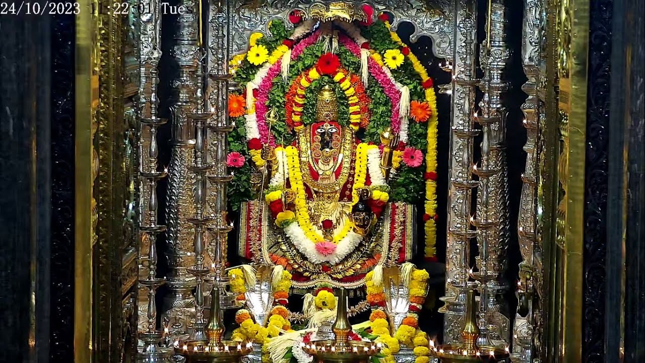 Shree Mahalasa Narayani Mahalasa Alankar & Madhyanh Aarti 3rd November ...