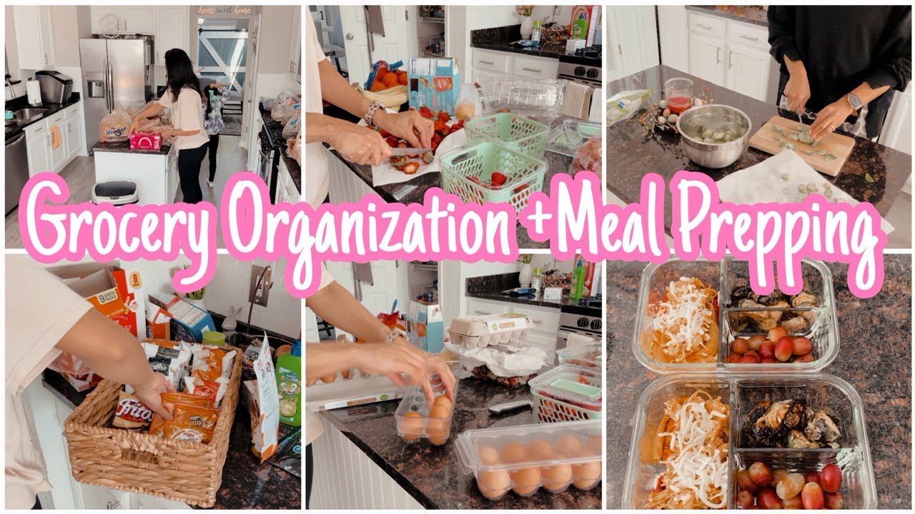 Grocery Organization | Meal Prepping | Cooking & Baking | Quick Tidy Up ...