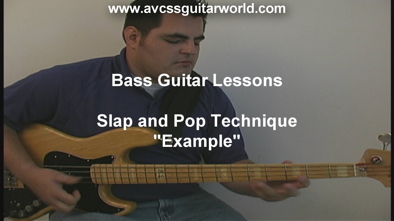 Bass Guitar Lessons, Basic Slap and Pop Examples for Beginners, a Must ...