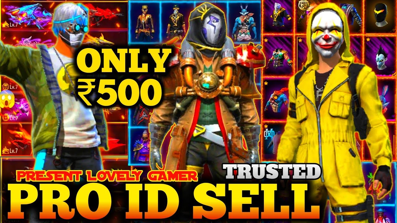 FREE FIRE ID SELL 500 RS ONLY || FF ID SELL 500 RS || OLD ACCOUNT ...