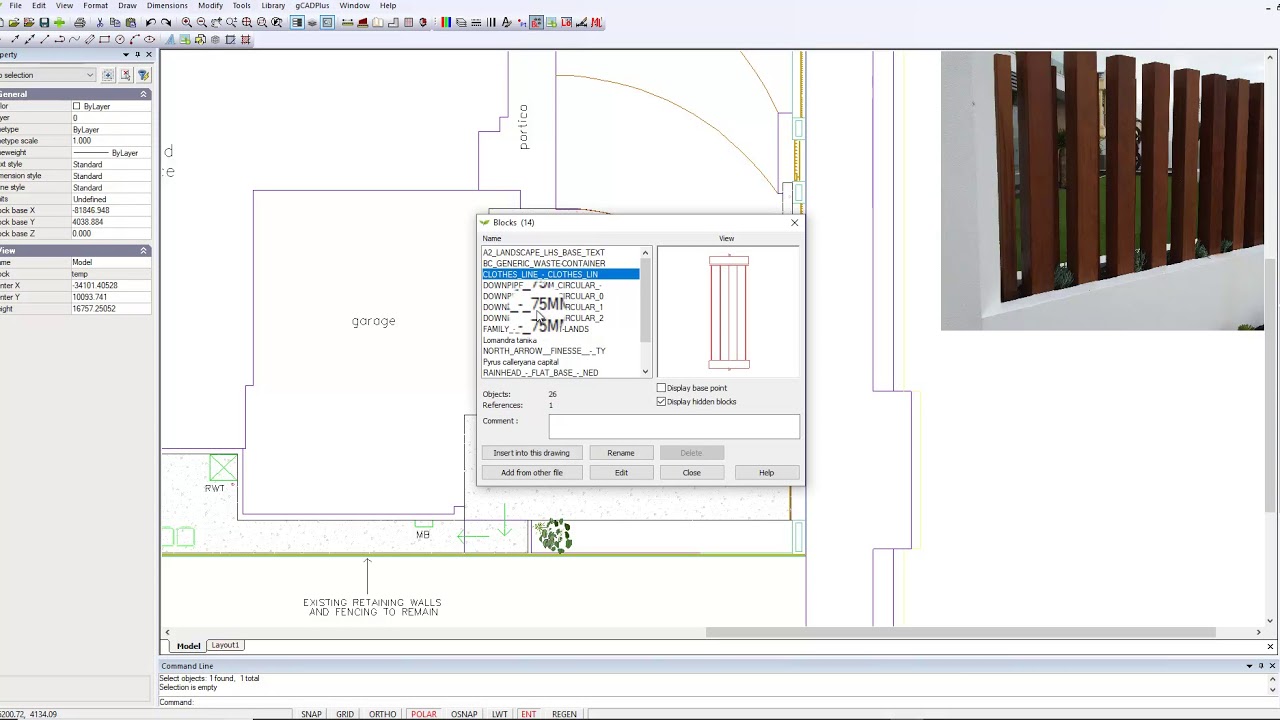 Examine block names in drawings from the AutoCAD environment - YouTube