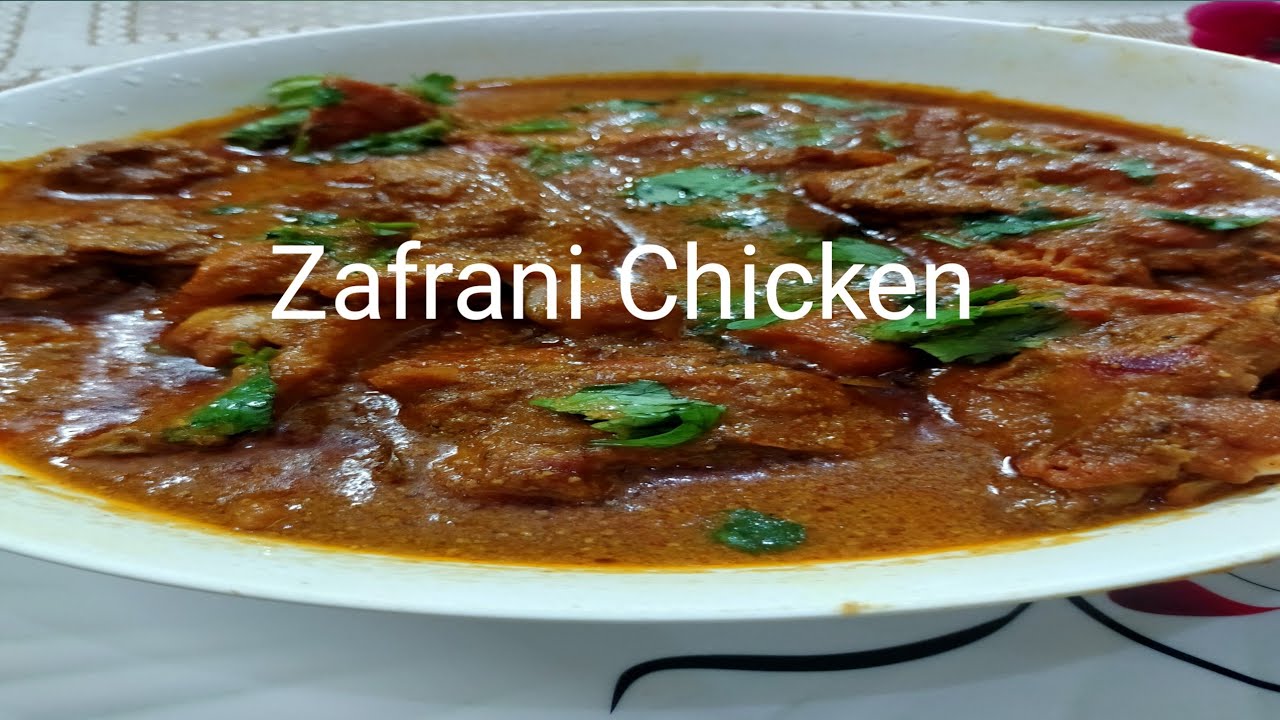 Zafrani Chicken | Quick Chicken Recipe | Zafrani Chicken Gravy - YouTube