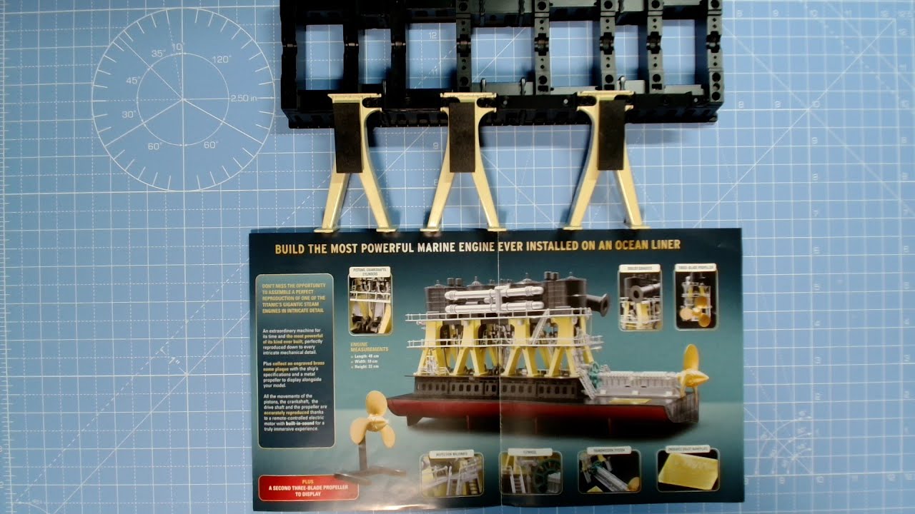 Build the Titanic Port Engine Stages 146 to 149 from Hachette - YouTube