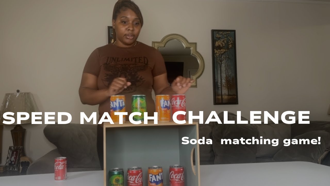Speed Match challenge First to Match the sodas in one minute WIN 🏆 ...
