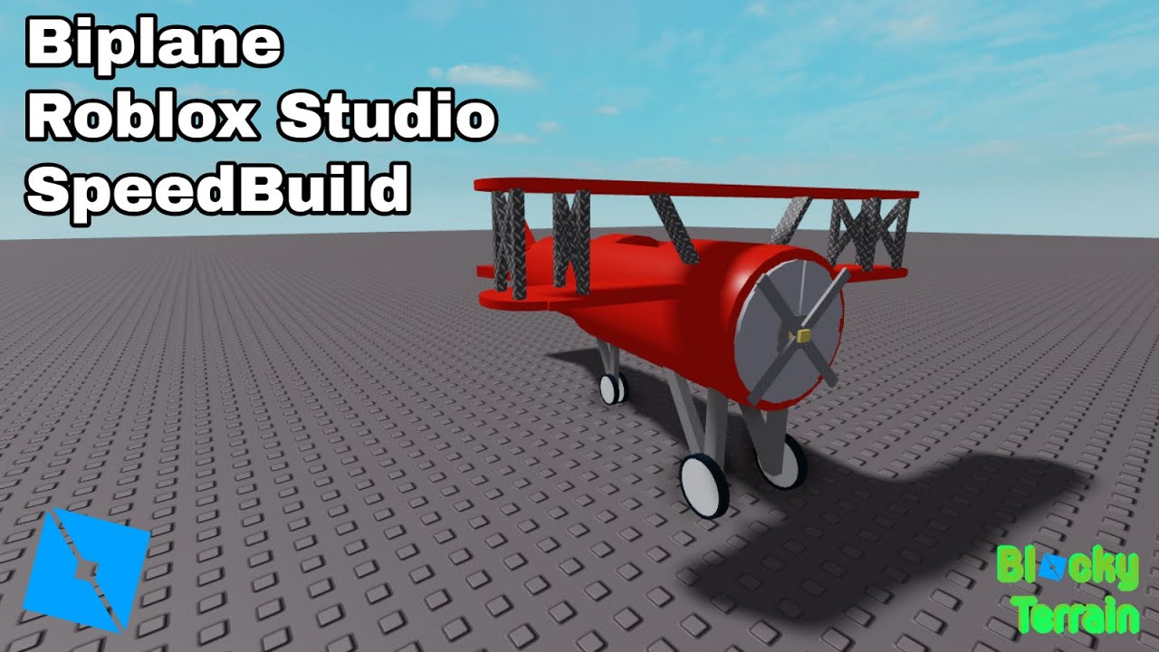 Biplane | Roblox Studio SpeedBuild - YouTube