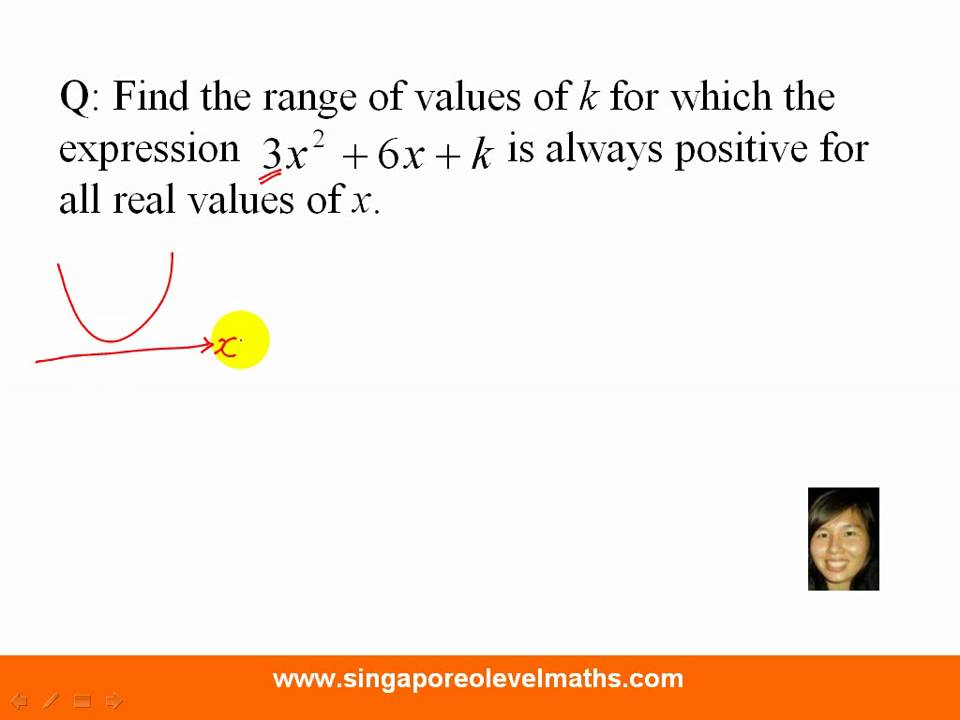 GCE O-Level A-Maths: Quadratic Equation & Discriminant - YouTube