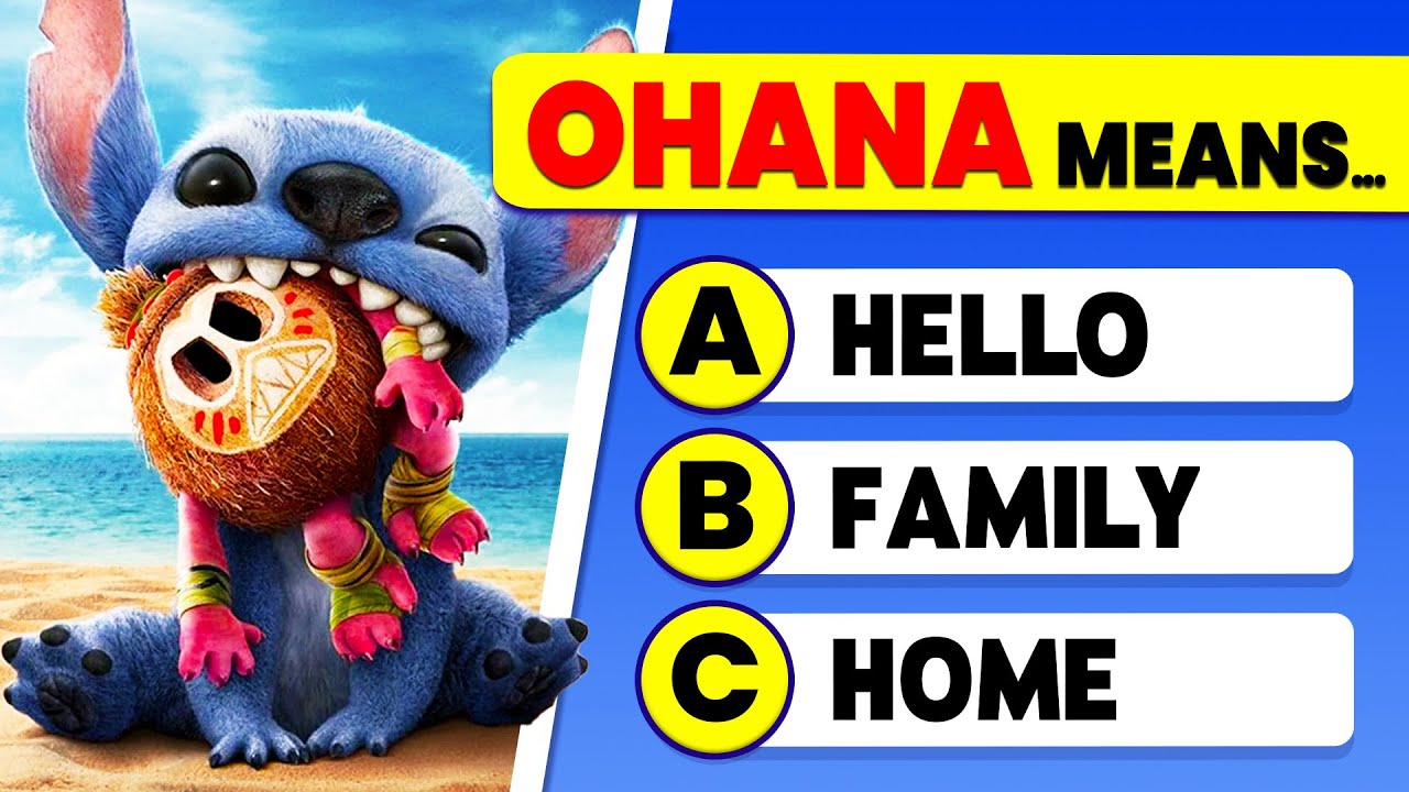 Lilo & Stitch Movie 2025 Trivia Quiz ~ New Lilo & Stitch Optical ...
