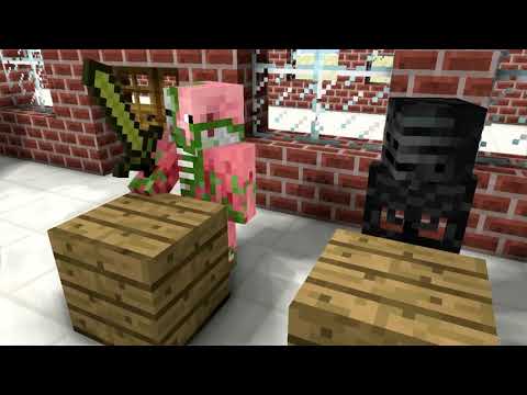 Monster School  The Mobs Caught Steve Dancing in the Classroom   Minecraft Animation mp4