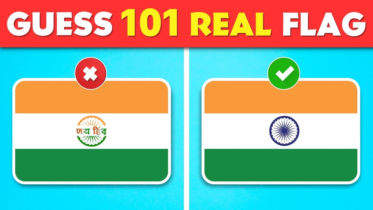 🚩Guess The Real 101 Flag Of World | Guess The Correct Flag | Guess And ...