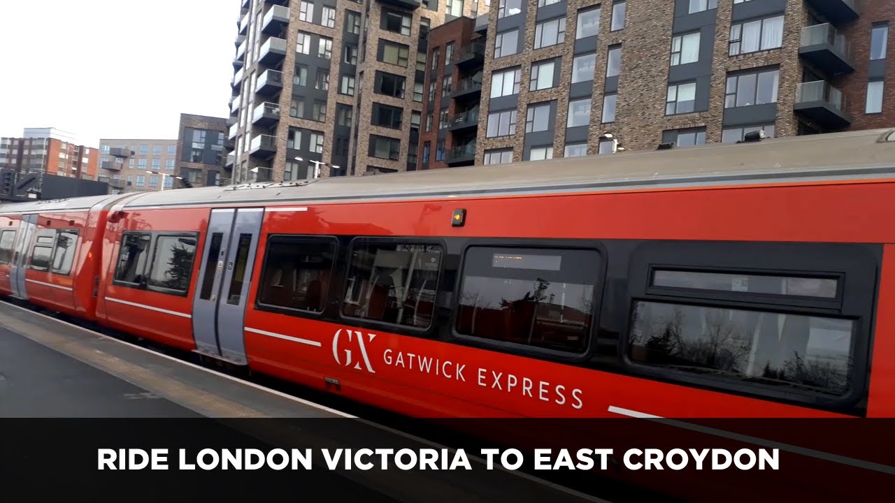 Southern railway Gatwick express train journey from London Victoria to ...