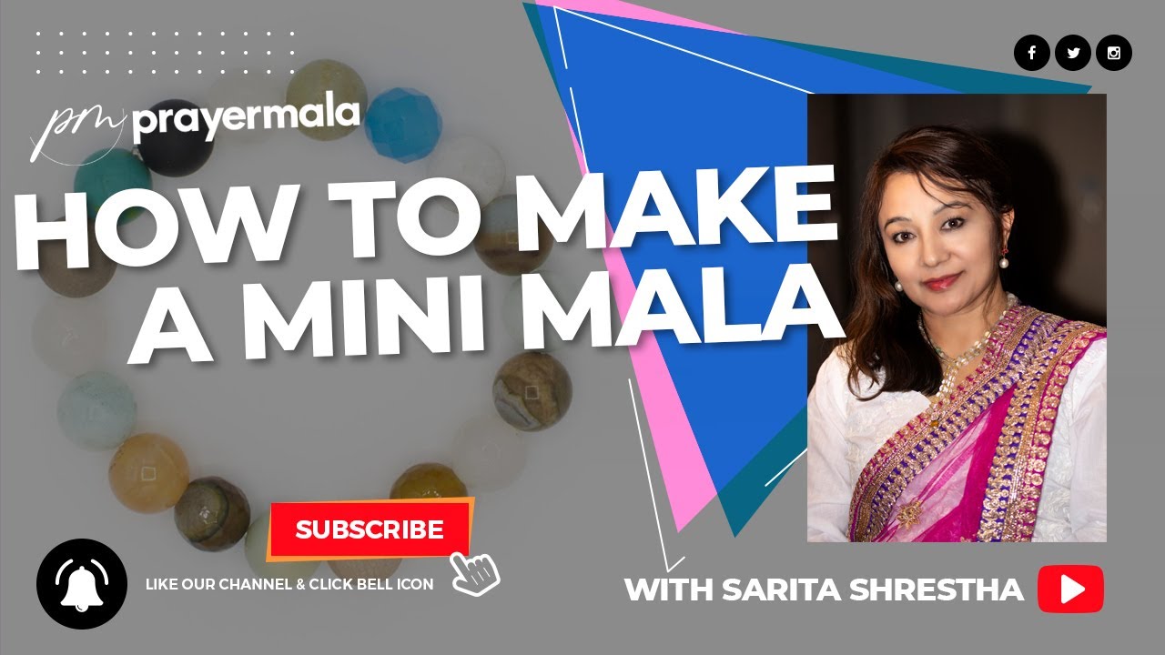 How to make a Mini Mala | Sarita Shrestha - YouTube