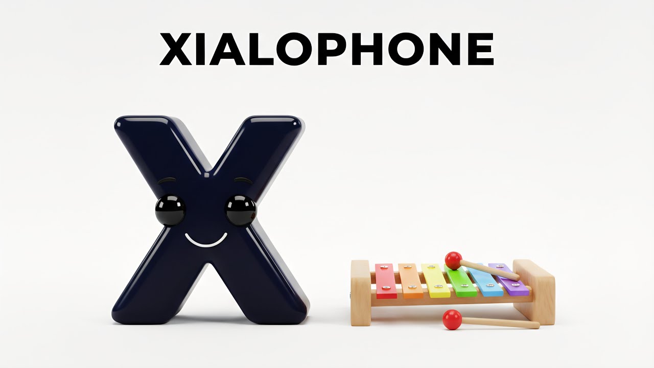 X For Xylophone | ABC Song For Kids | ABCD | Learn The ABC Phonic Song ...