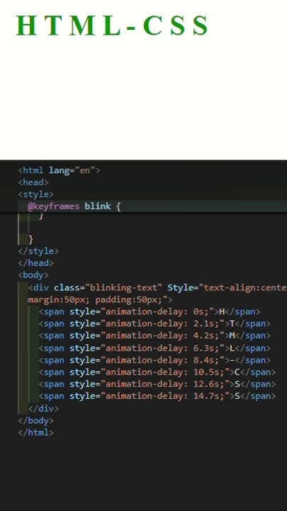 blink name in different colors || HTML || CSS - YouTube