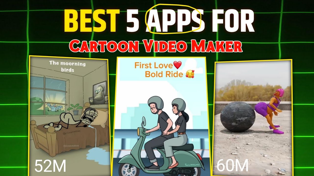 Top 5 Best Cartoon Animation Apps in 2024 !🎨 - YouTube