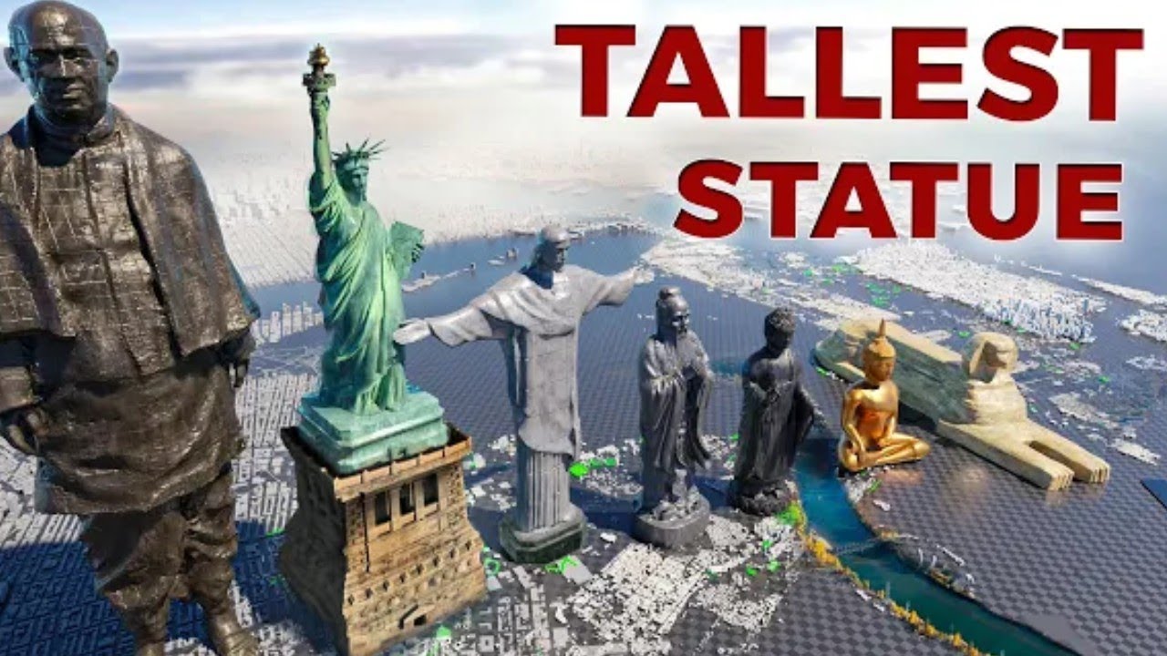 World tallest statue increasing order animation - YouTube