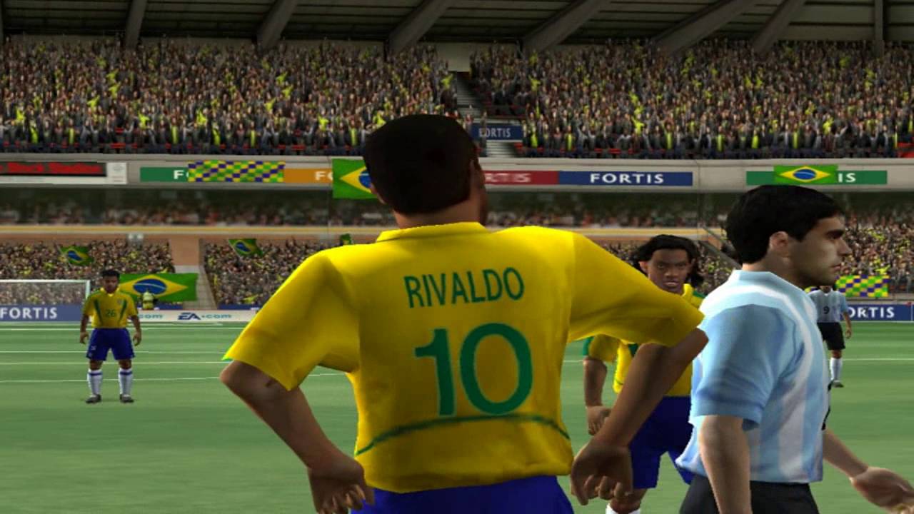 PC Retro FIFA 2003 Gameplay Brasil vs Argentina - YouTube