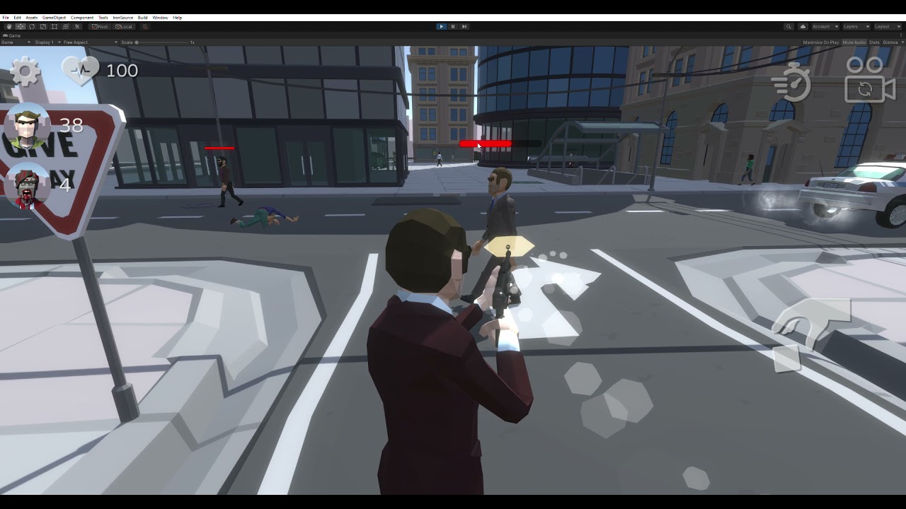 Sandbox City - Gun gameplay prototype - YouTube