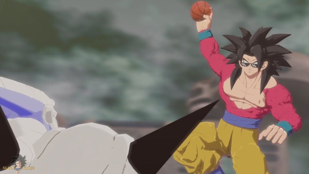 Goku Dunks On Omega Shenron - YouTube