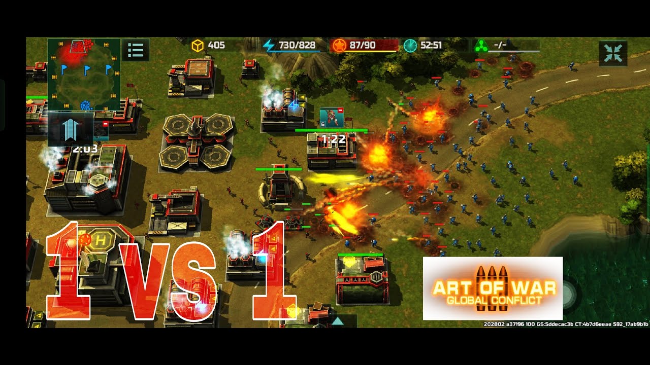 Arts of war 3 1 vs 1 gameplay Android game top strategy game - YouTube