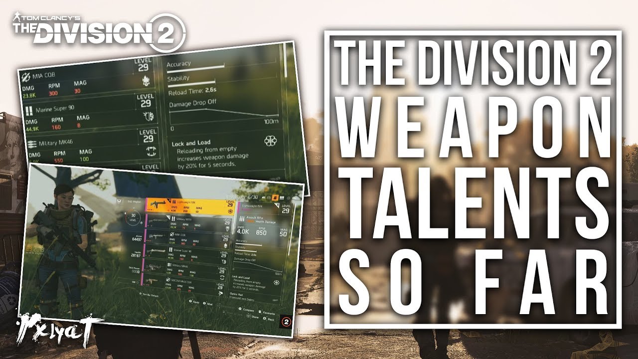 The Division 2 | New Weapon Talents & How they work! - YouTube