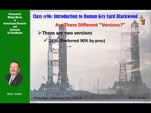 Class 96 Introduction to Roman Key Card Blackwood 2014 01 27 - YouTube