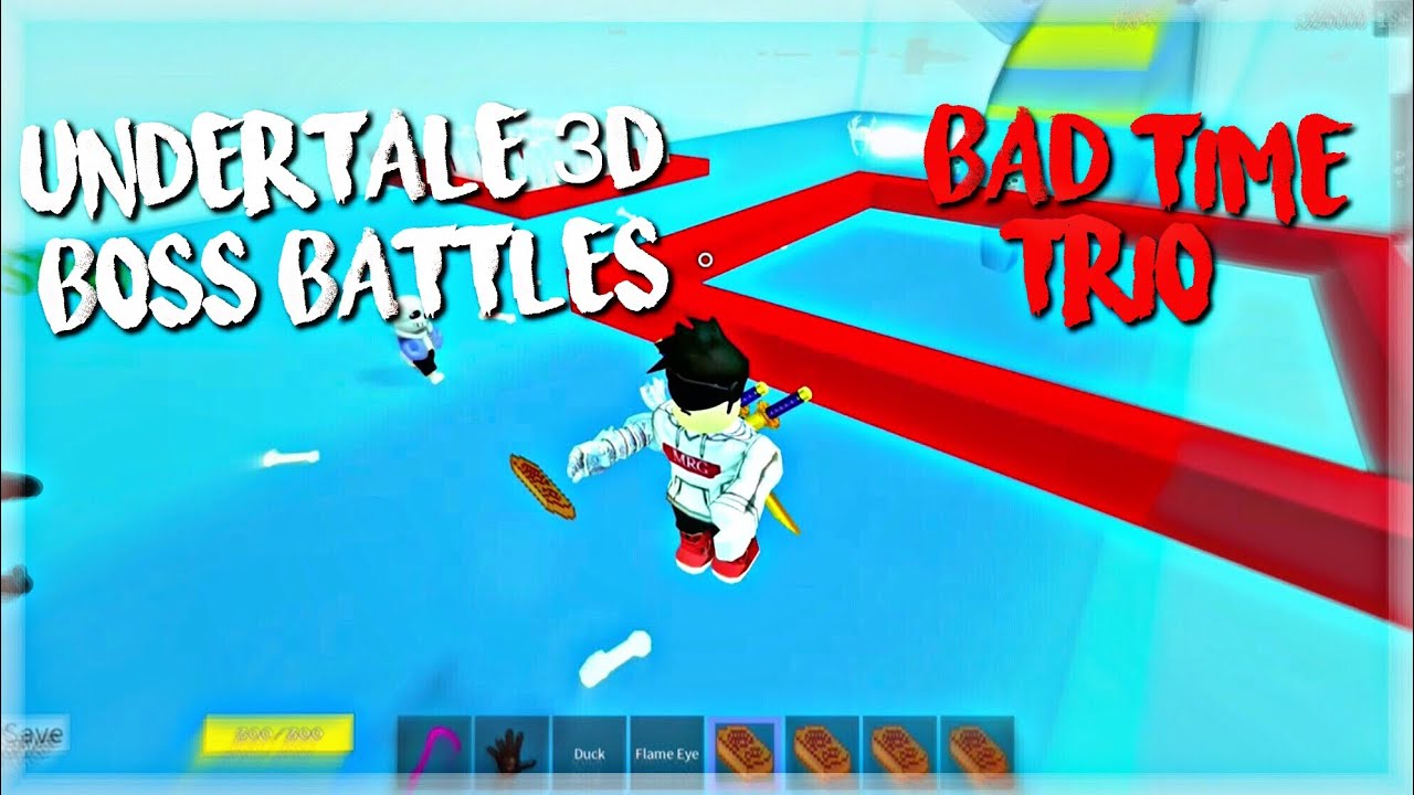 ROBLOX Undertale 3D Boss Battles: Bad Time Trio (Fail) - YouTube