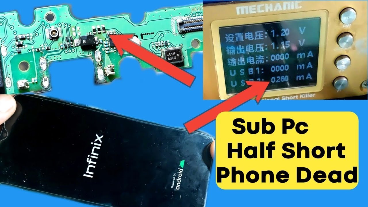 Infinix Hot 10 x682b main and sub board problem How to change I - YouTube