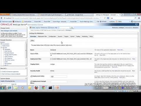 SOA Suite 11g Tutorial1 Part 2 - Create DB Datasource in WebLogic Server - YouTube