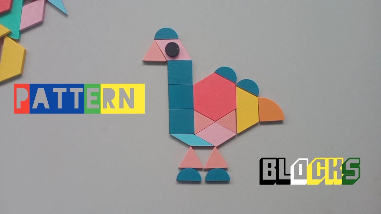 Menyusun Pola Blok Ayam Kalkun || Pattern Blocks || Turkey || Pola Blok ...