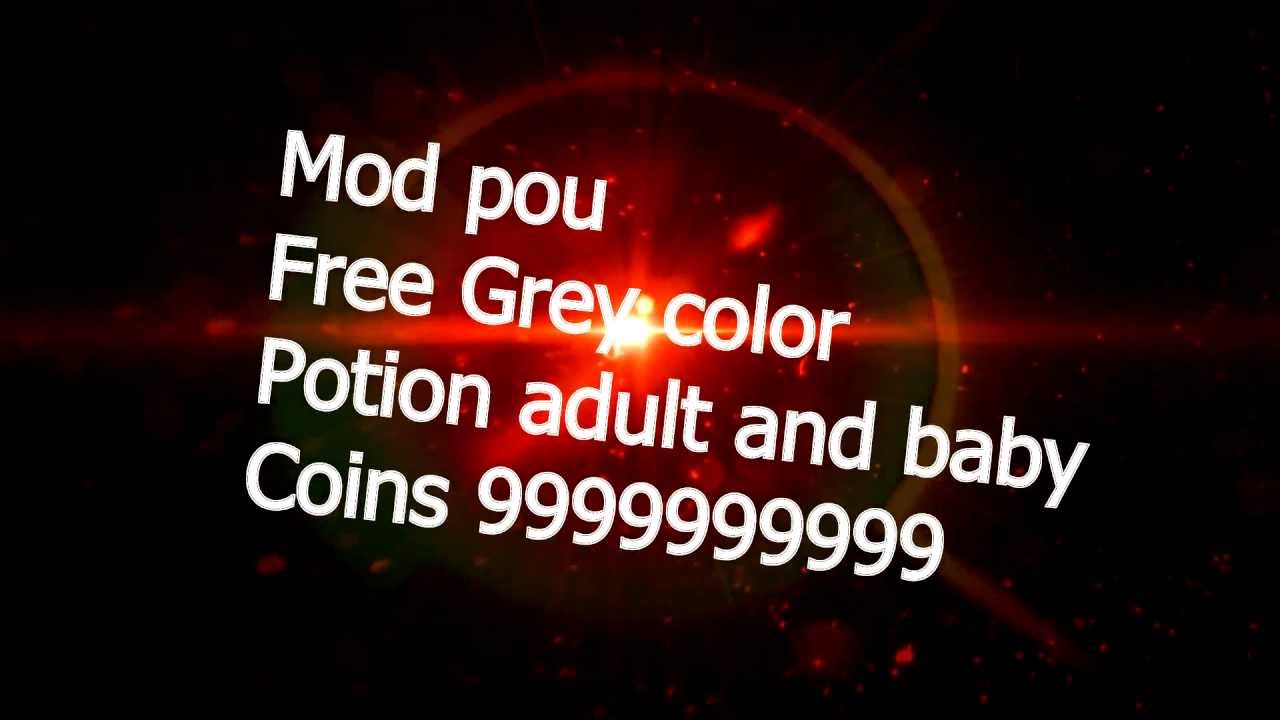 Pou 1.4.12 Free Grey Color, Potion Adult and baby , Free Coins - YouTube