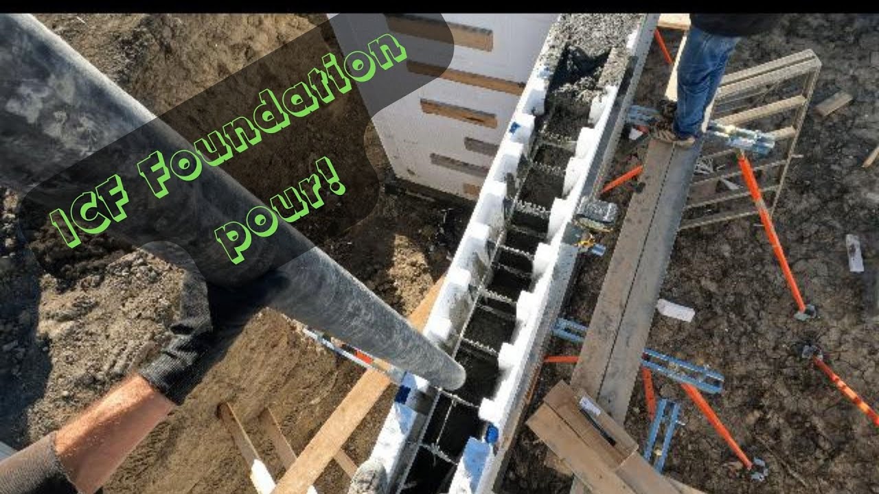 ICF Foundation Pour. Quick and Easy - YouTube